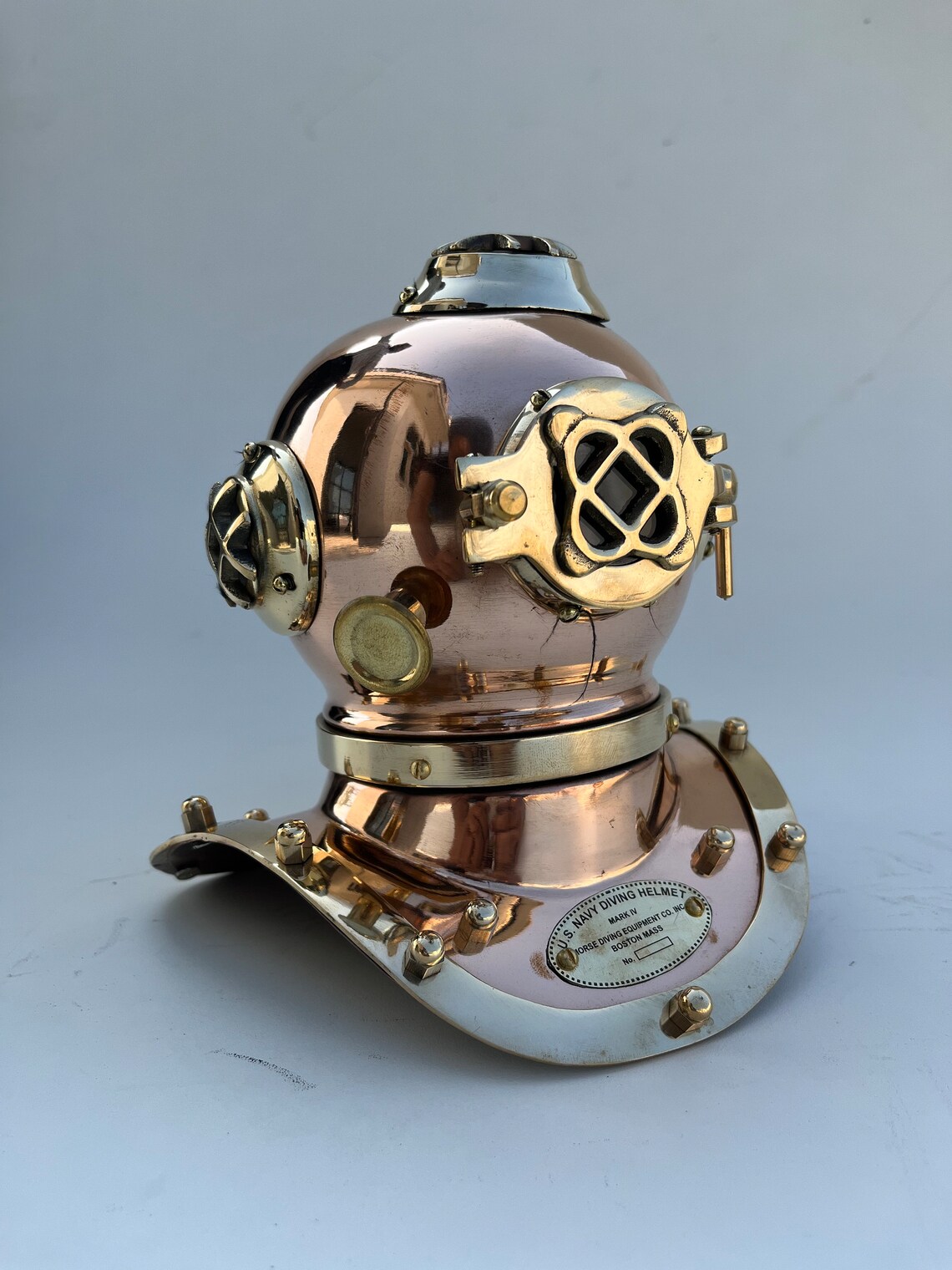 Copper Brass Scubadivers Diving Helmet Replica Miniature US Navy Helmet ...