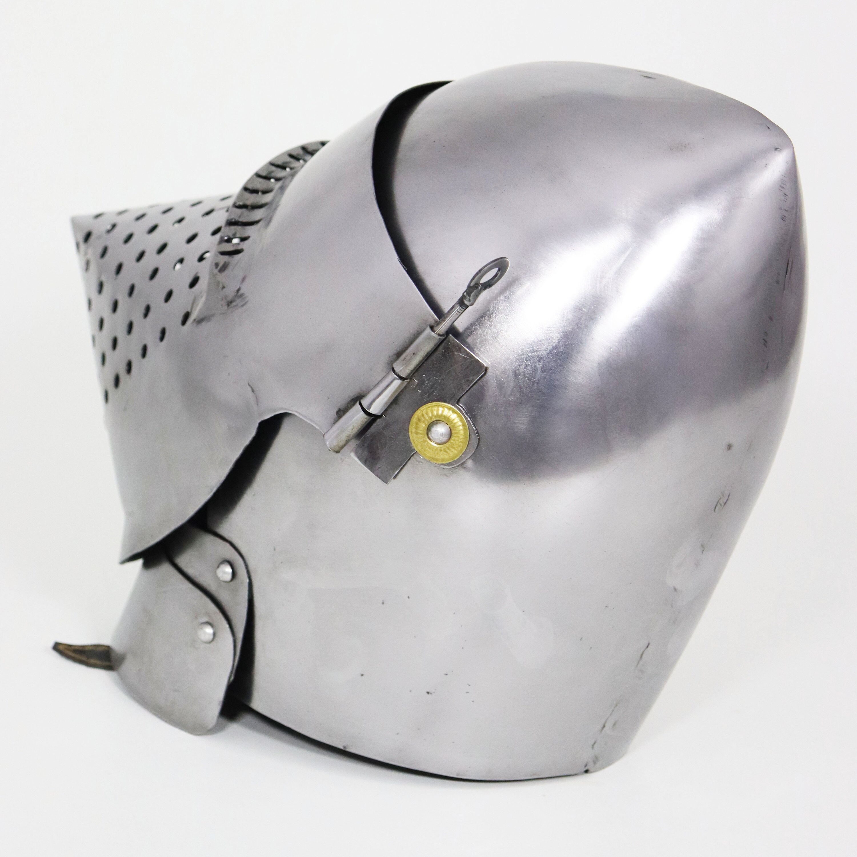 Medieval Pigface Fully Functional - 20 Gauge Steel Head Armor - Battle ...