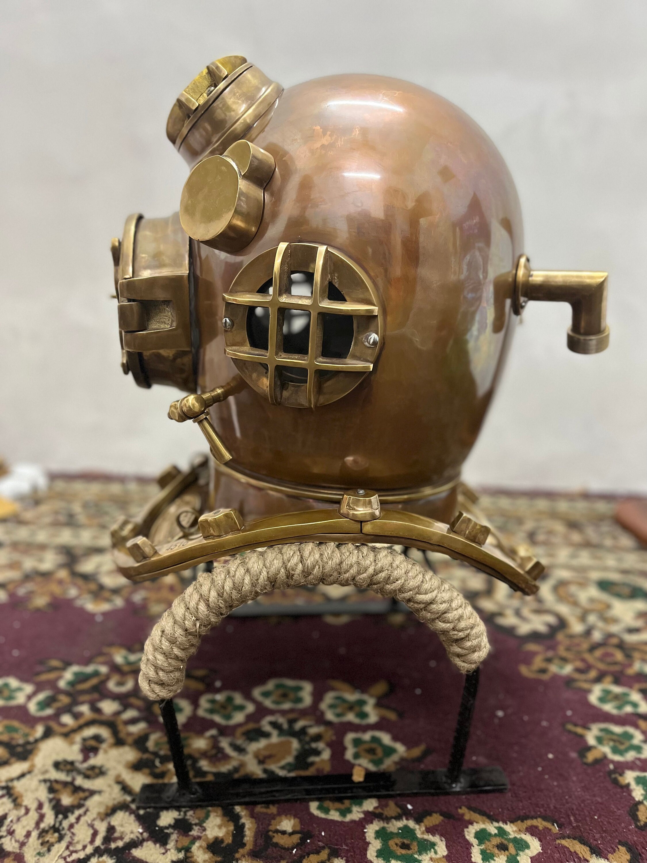 Marine Scuba Divers Deep Sea US Navy Mark V Brown Diving Helmet Replica ...