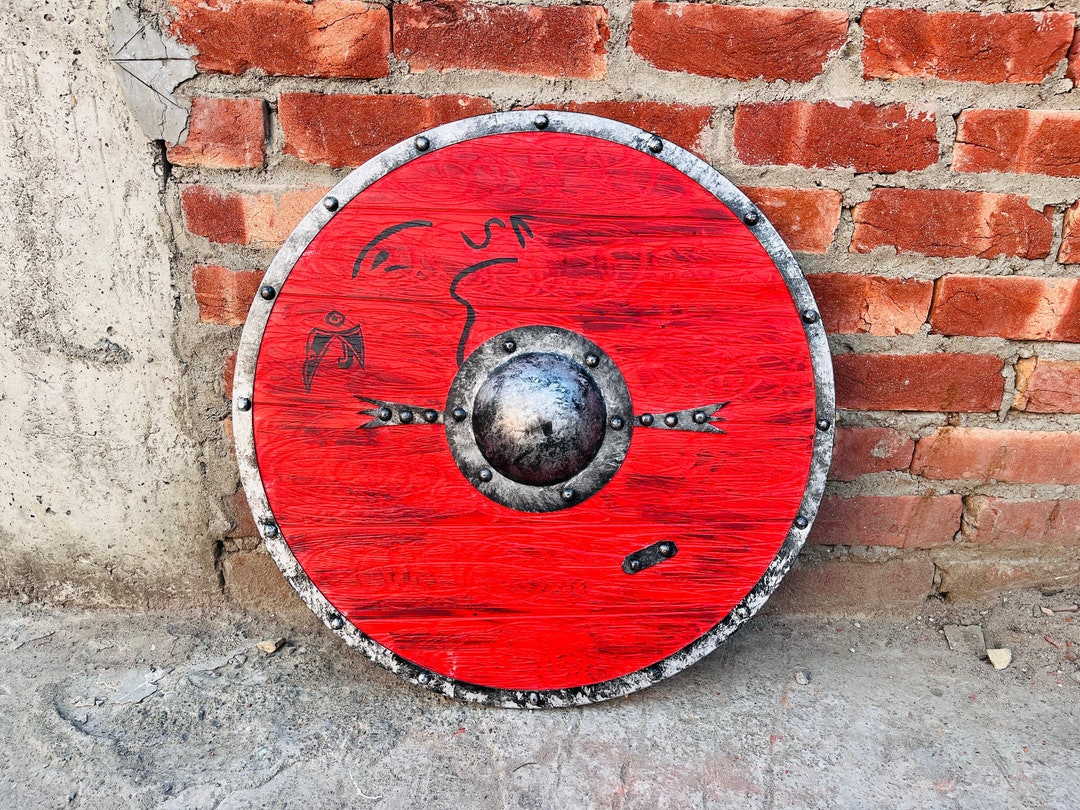 Ragnar Lothbrok Authentic Battleworn Viking Shield Medieval Round