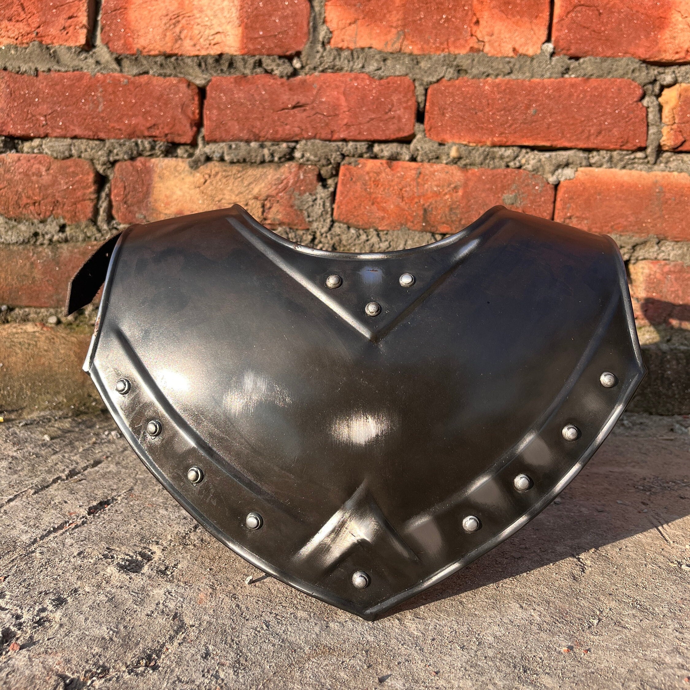 Medieval Gorget Neck Plate Armor Adjustable - Both Front & Back - Etsy