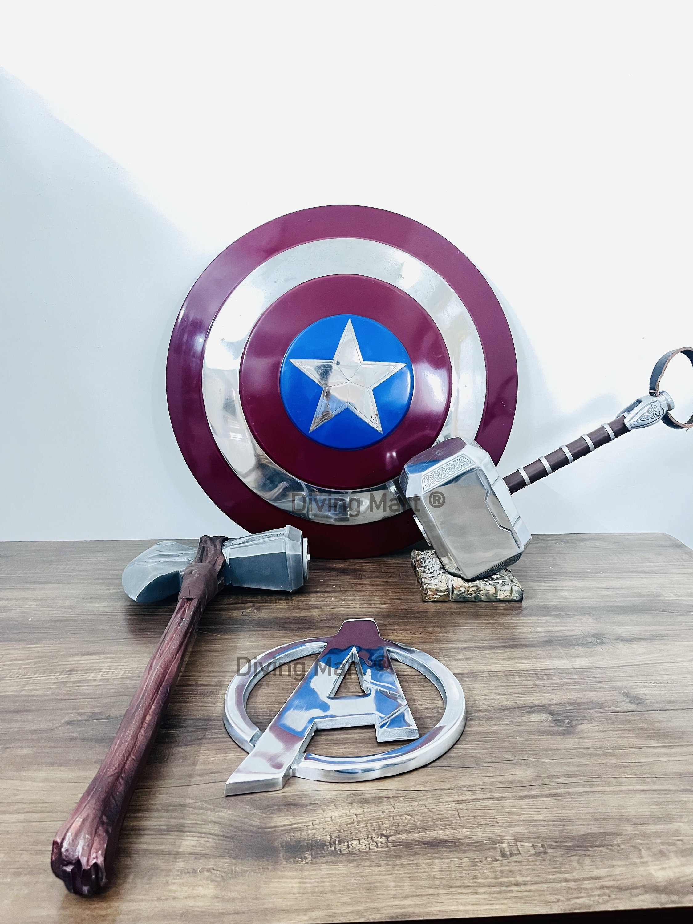 Full Set of Marvel. Thor Stormbreaker Axe. Marvel Legends Thor Hammer ...