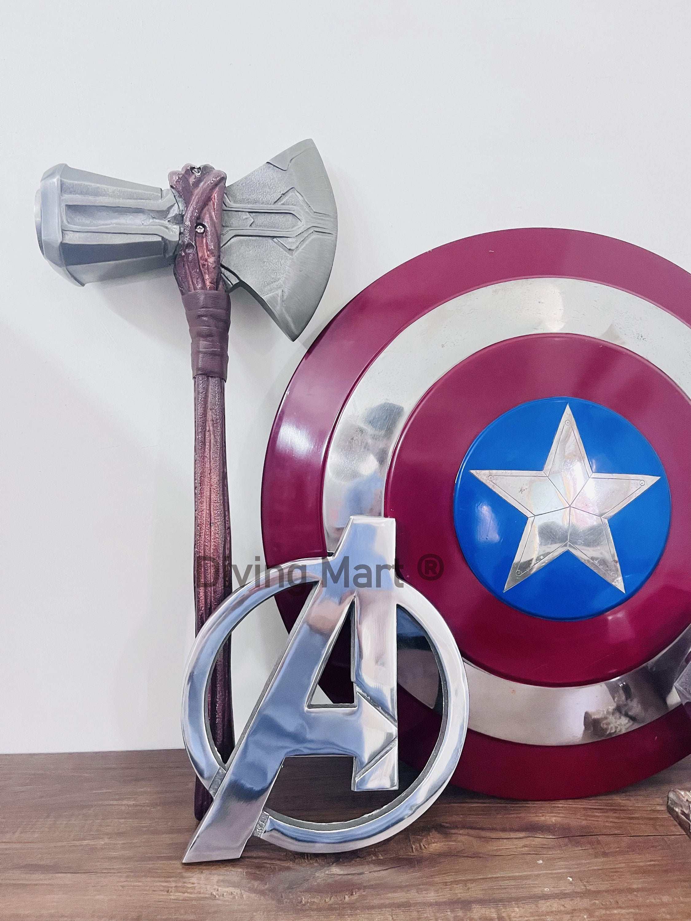 Full Set of Marvel. Thor Stormbreaker Axe. Marvel Legends Thor Hammer ...