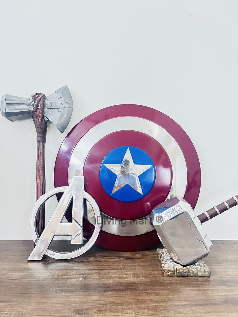 Full Set of Marvel. Thor Stormbreaker Axe. Marvel Legends Thor Hammer ...