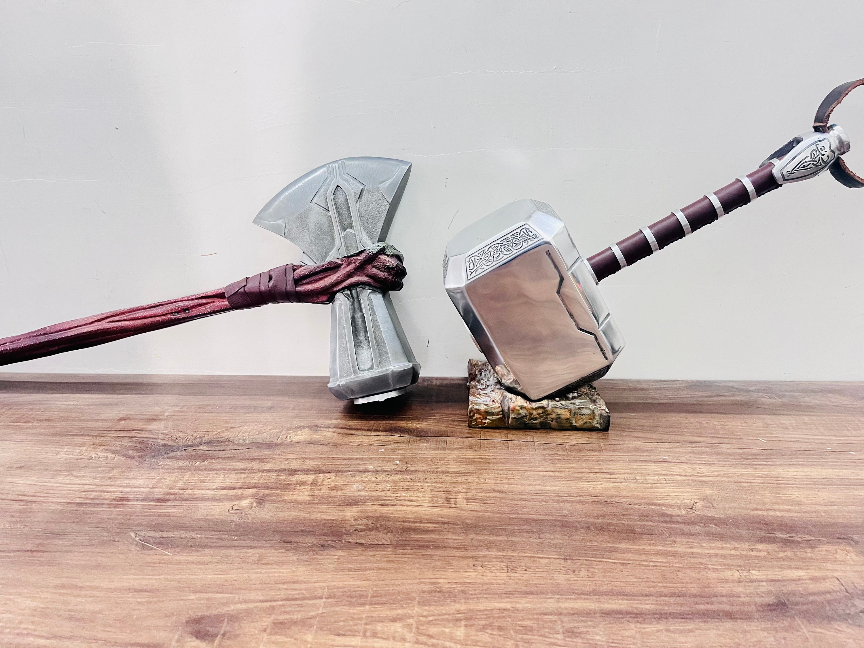 Full Set of Marvel. Thor Stormbreaker Axe. Marvel Legends Thor Hammer ...