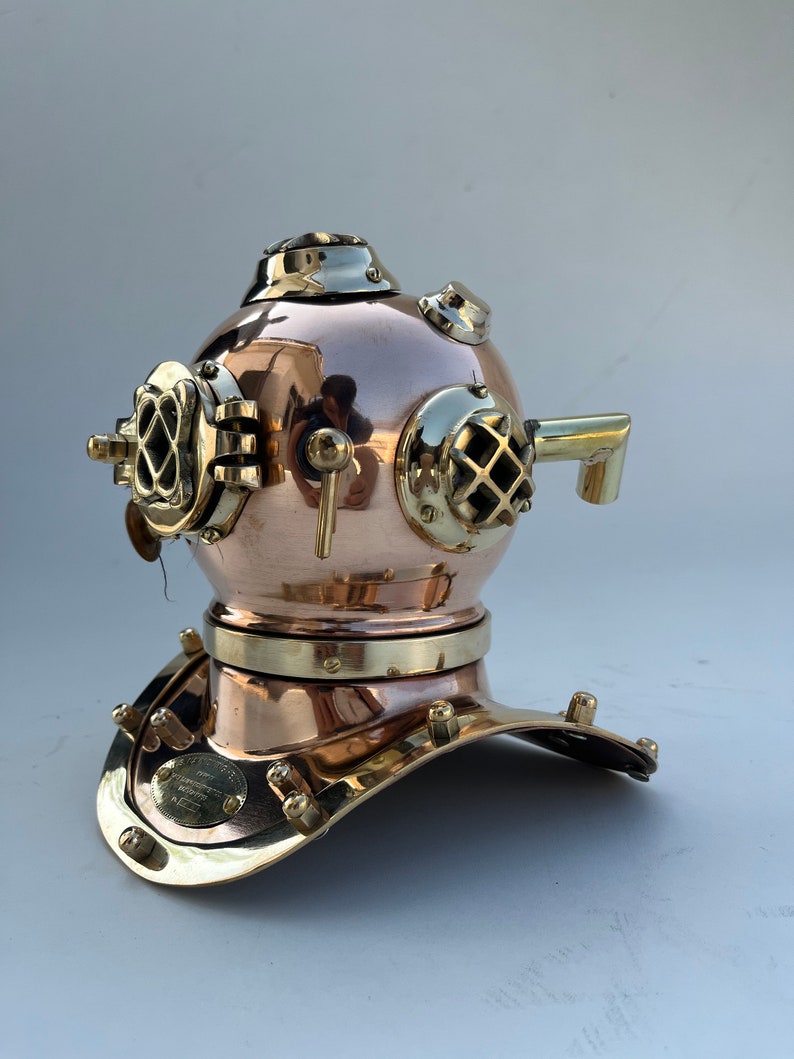 Copper Brass Scubadivers Diving Helmet Replica Miniature US Navy Helmet ...