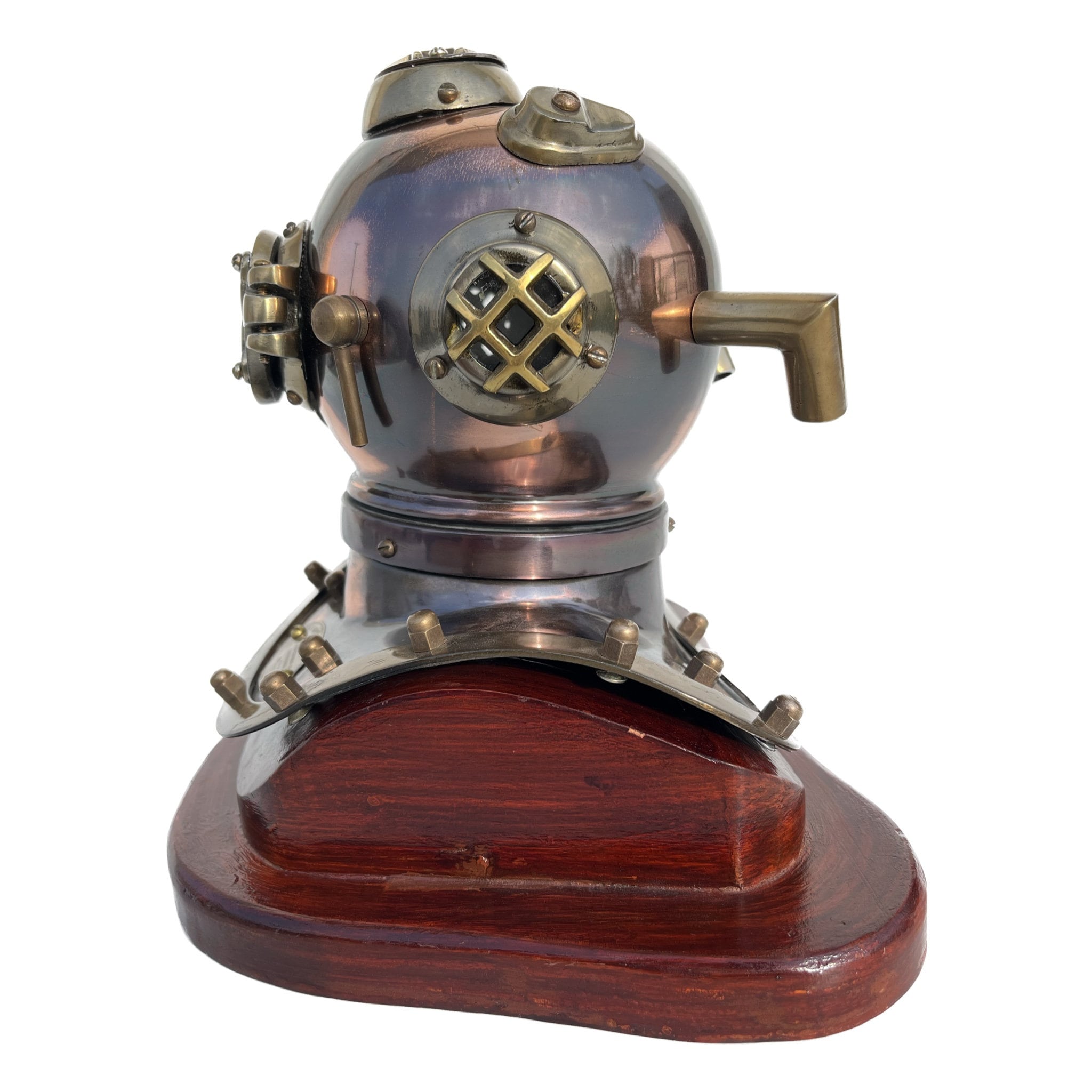 Marine Scuba Divers Helmet Solid Steel & Brass Diving Helmet Miniature ...