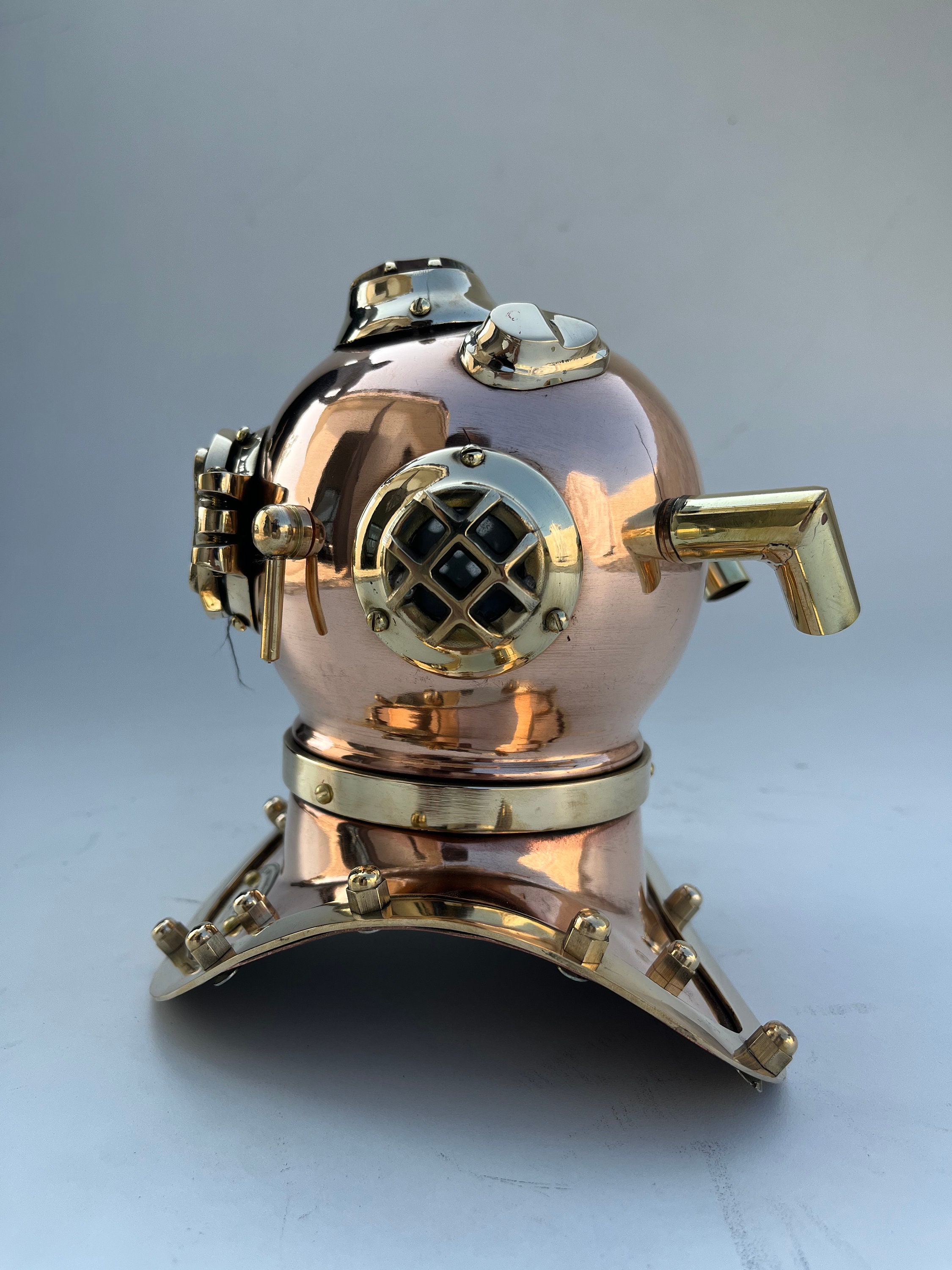 Copper Brass Scubadivers Diving Helmet Replica Miniature US Navy Helmet ...
