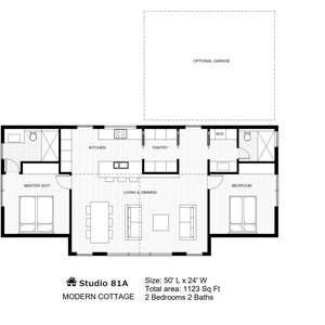 Modern Cottage Plans. Study Set PDF Download. - Etsy