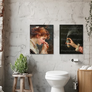 Bathroom Stinky Funny Wall Art Set of 2 Poster Prints or Canvas ...