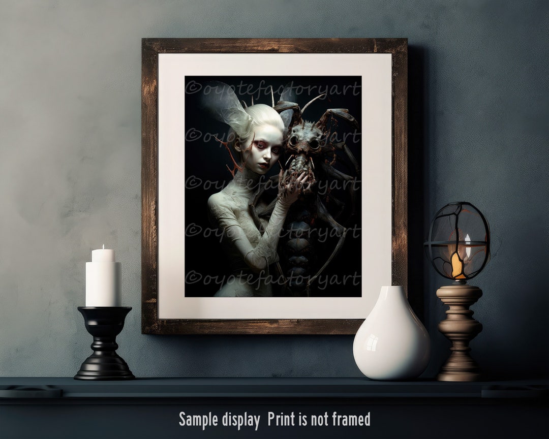 Disturbing Beauty Art, Beautiful Weird Horror Girl, Woman With Macabre ...