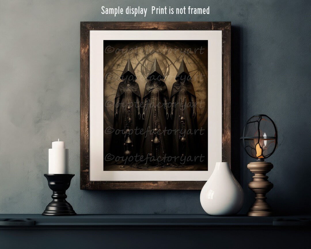 Macabre Sabbath Gothic Witches Poster Print or Canvas, Occult Dark ...