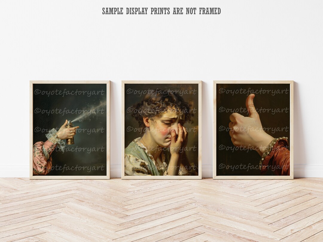 Bathroom Stinky Funny Wall Art Set of 3 Poster Prints or Canvas ...