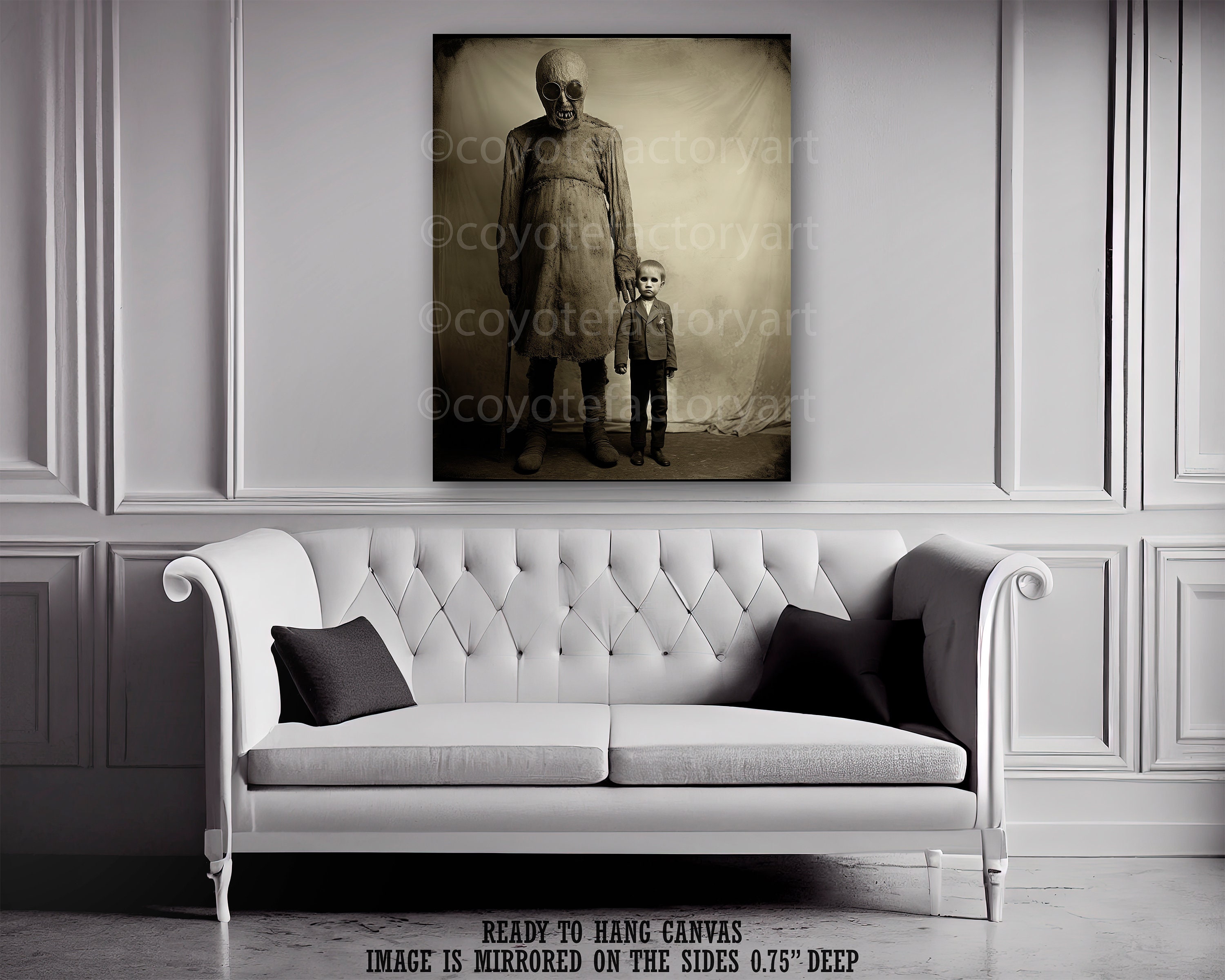 Oddities Old Man Monster and Weird Child Odd Vintage Creepy - Etsy