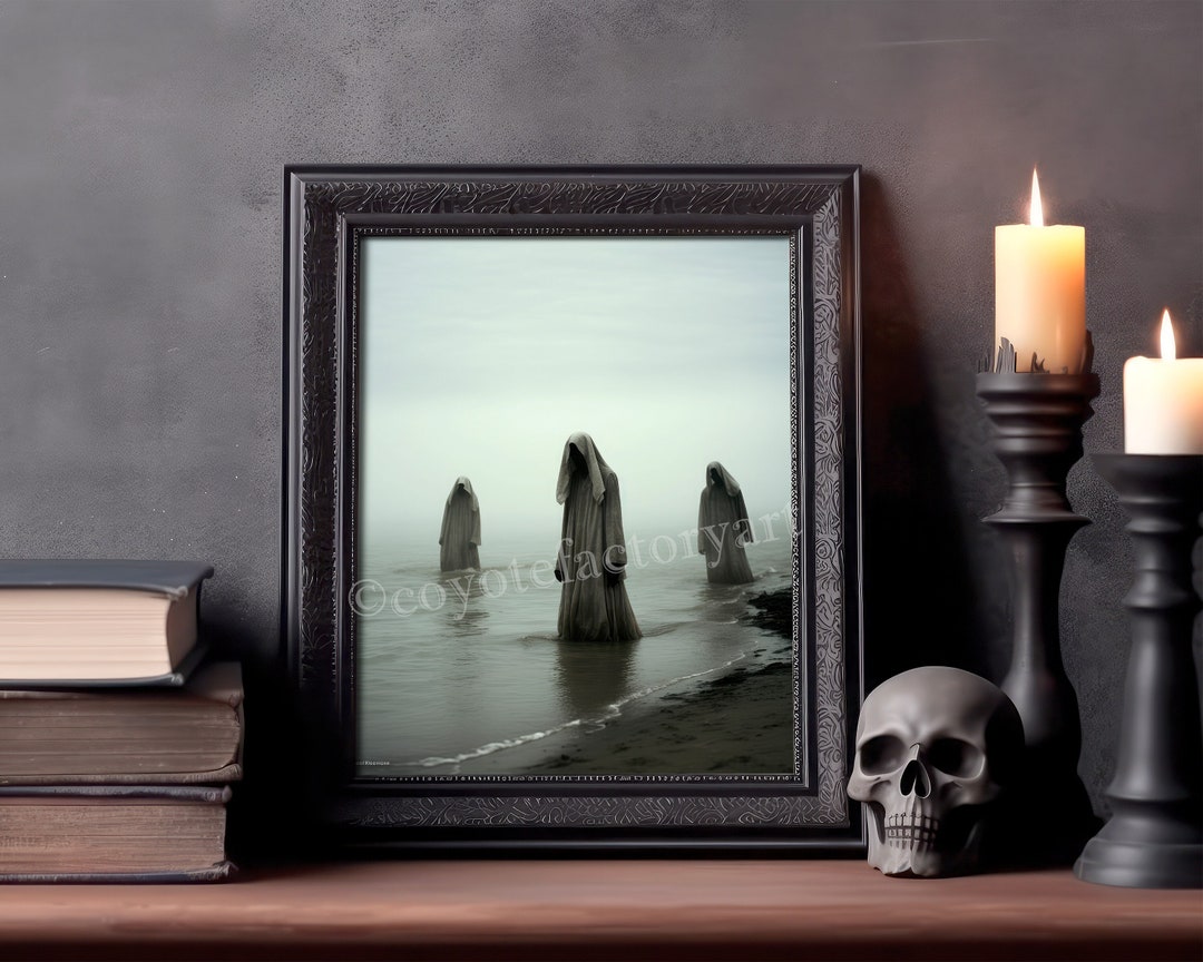 Macabre Beach Photography, Gothic Occult Art Print or Canvas - Etsy