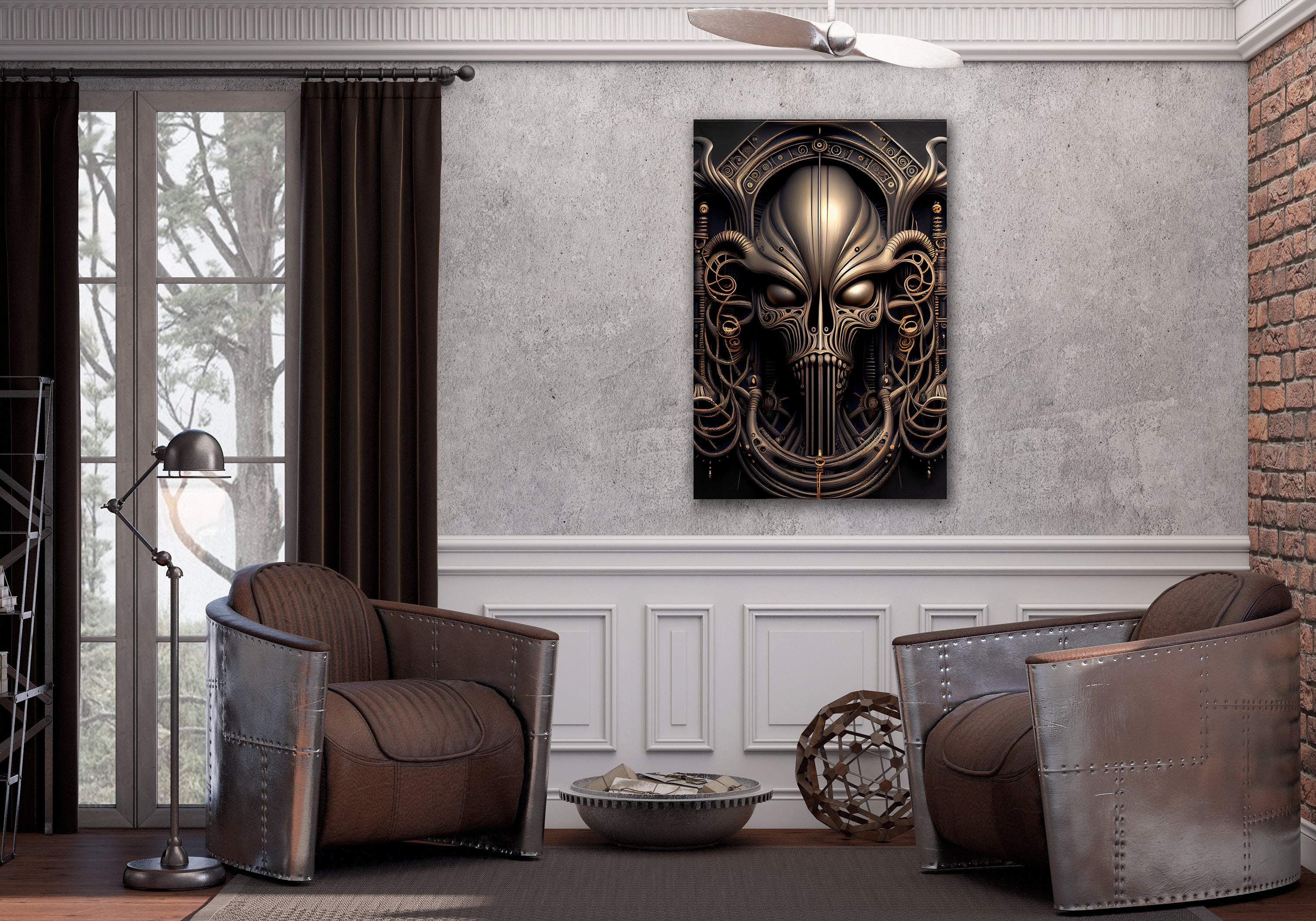 Xenomorph Giger Style Art Print, Alien Robot Home Decor - Etsy