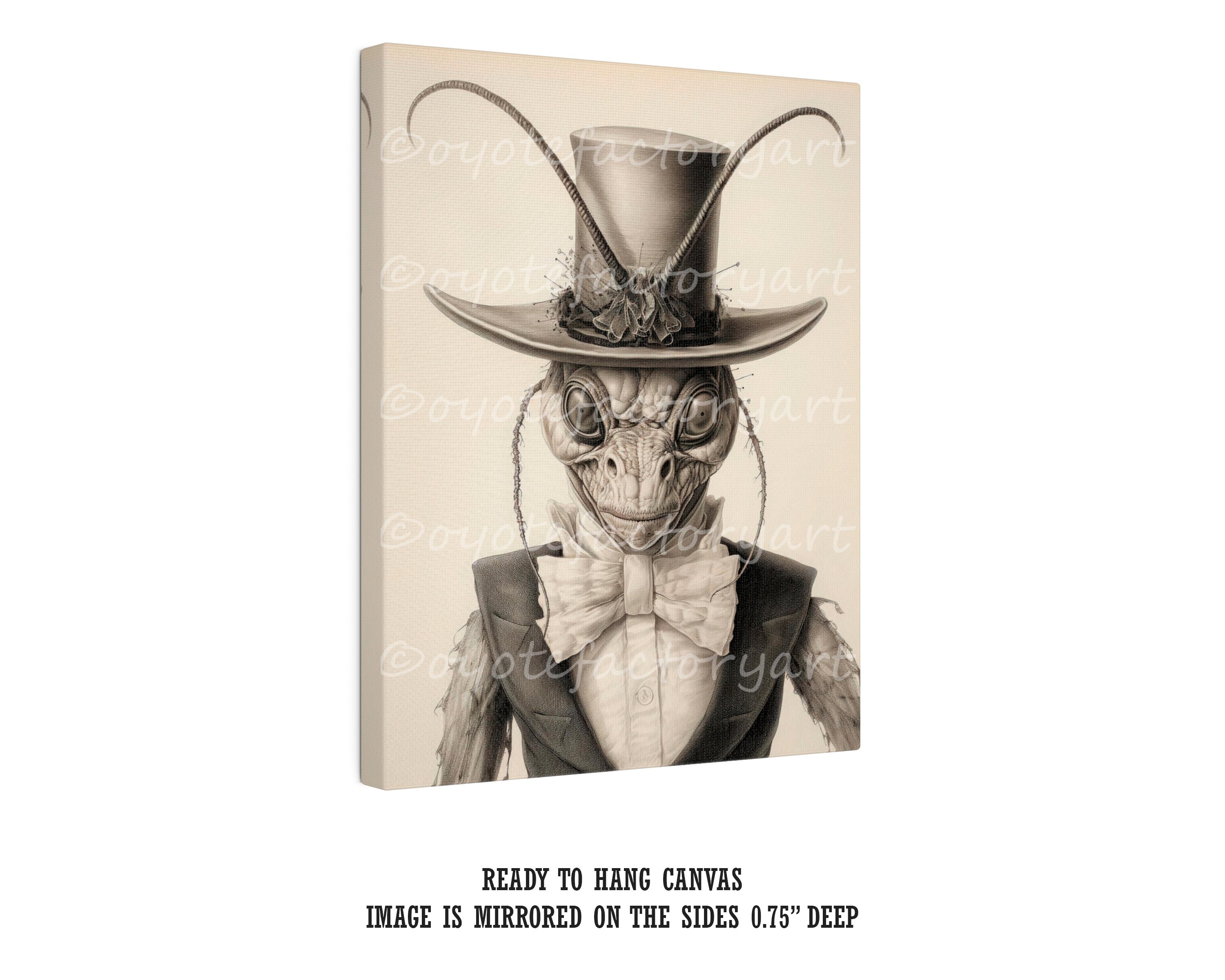 Praying Mantis Gothic Victorian Portrait Poster Print or - Etsy