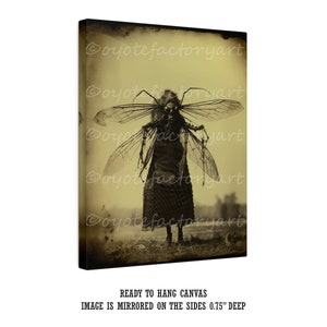 Freaky Insect Woman, Weird Creepy Girl, Odd Vintage Scary Poster Print ...