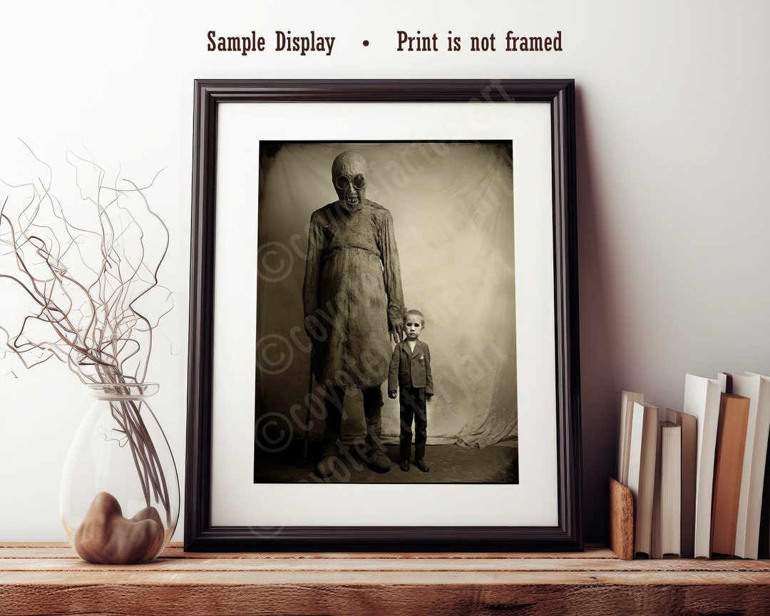 Oddities, Old Man Monster and Weird Child, Odd Vintage Creepy Freaks ...