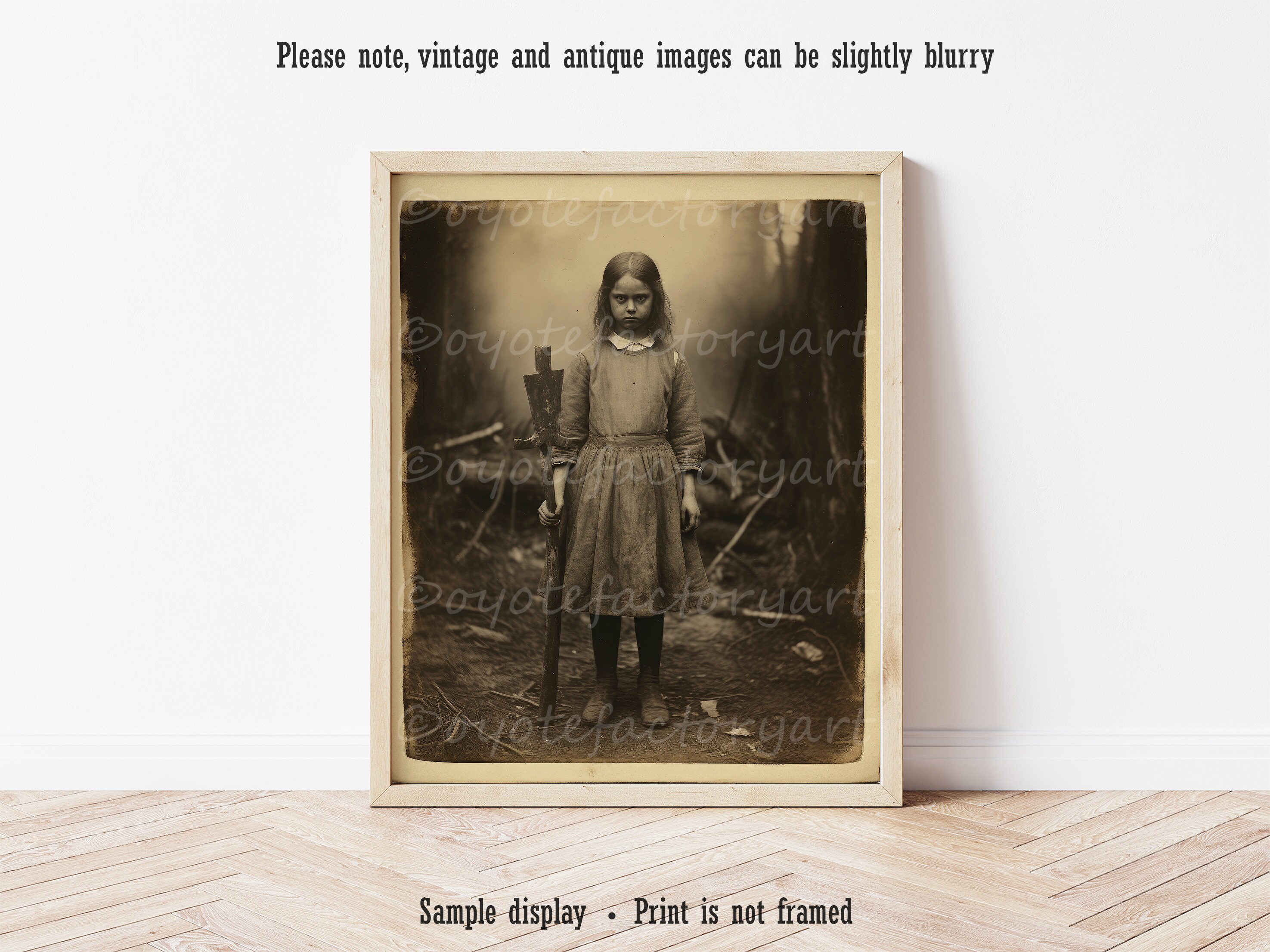 Oddities and Curiosities Weird Girl With Ax Poster Print or - Etsy