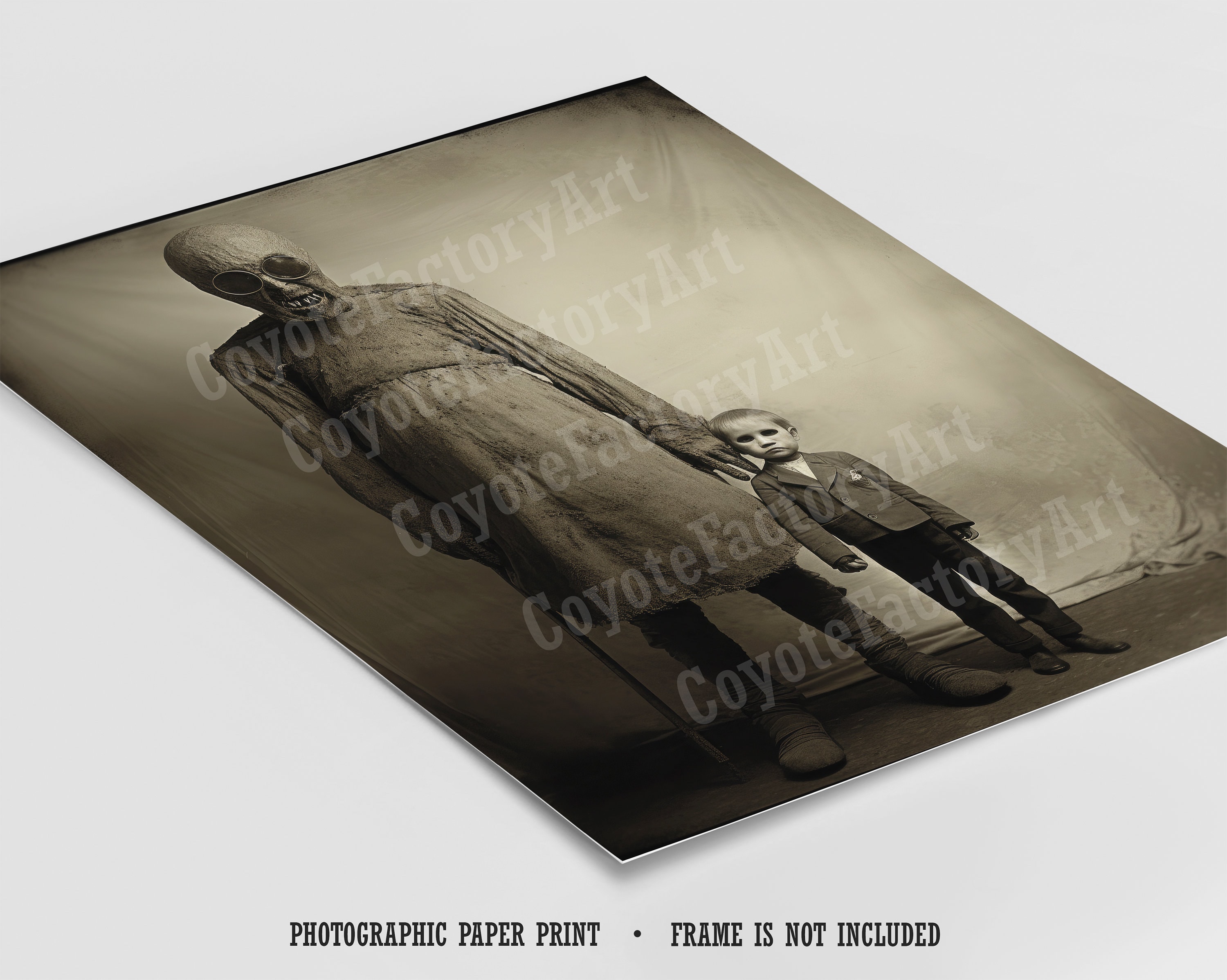 Oddities Old Man Monster and Weird Child Odd Vintage Creepy - Etsy