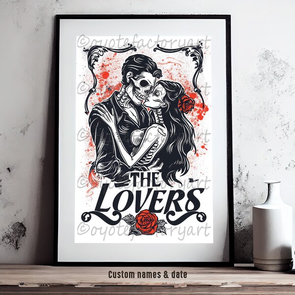 Skeleton Lovers Art - Etsy