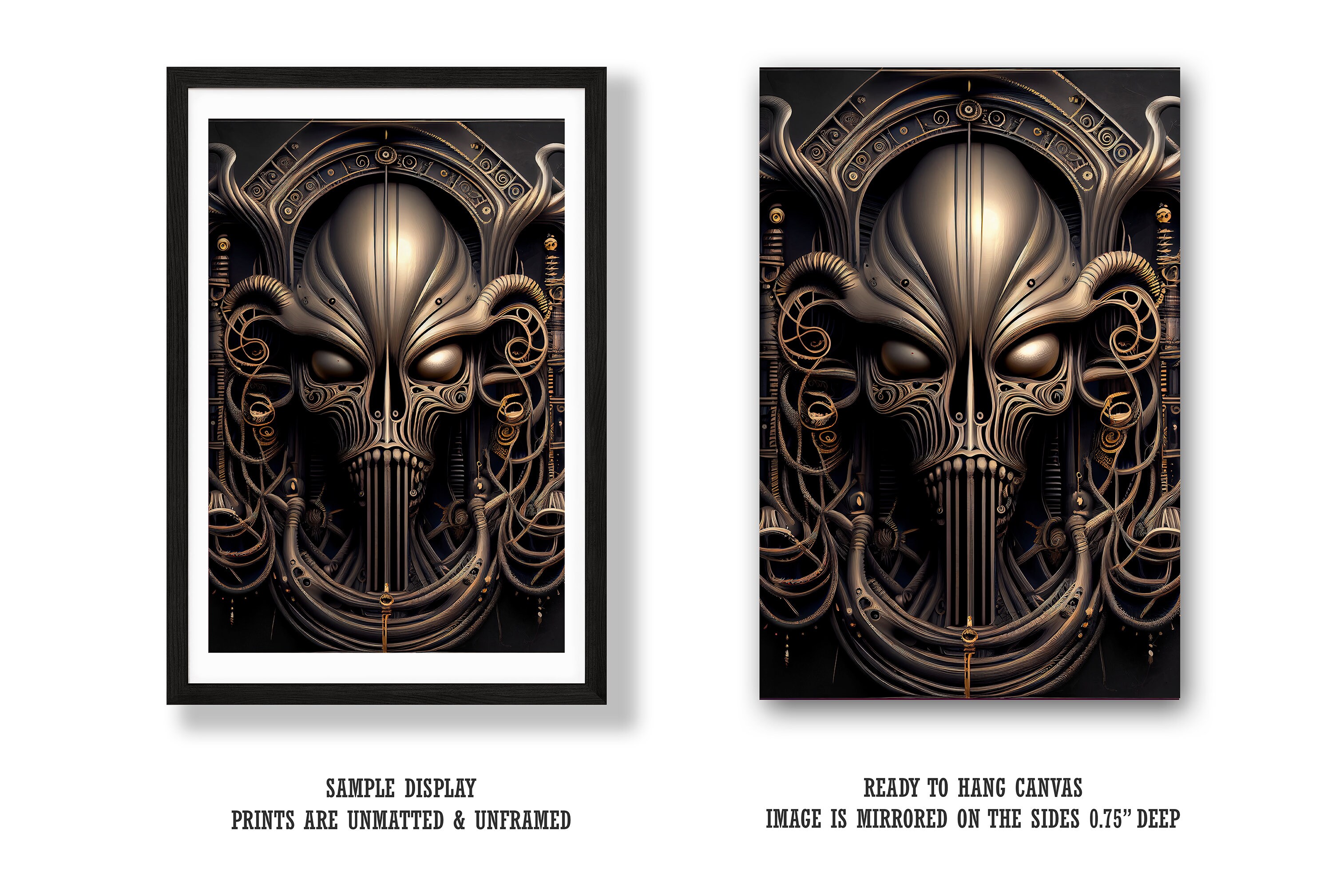 Xenomorph Giger Style Art Print, Alien Robot Home Decor - Etsy