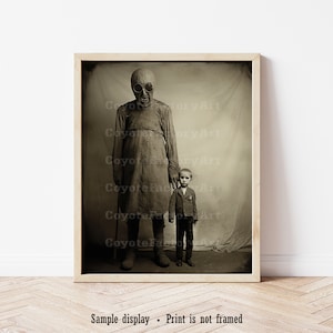 Oddities, Old Man Monster and Weird Child, Odd Vintage Creepy Freaks ...