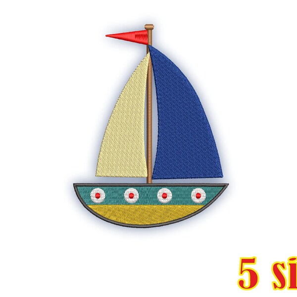 Fish Boat Embroidery - Etsy