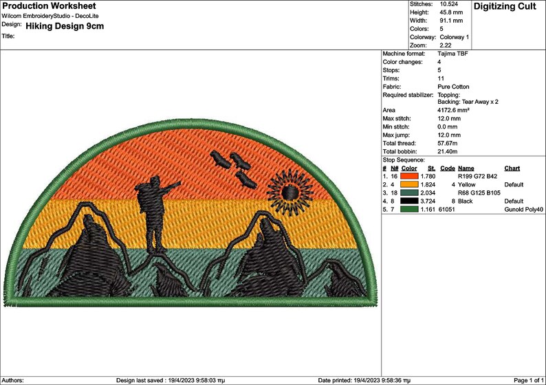 Hiking Adventure Design Set of 5 Sizes / Embroidery Digital - Etsy