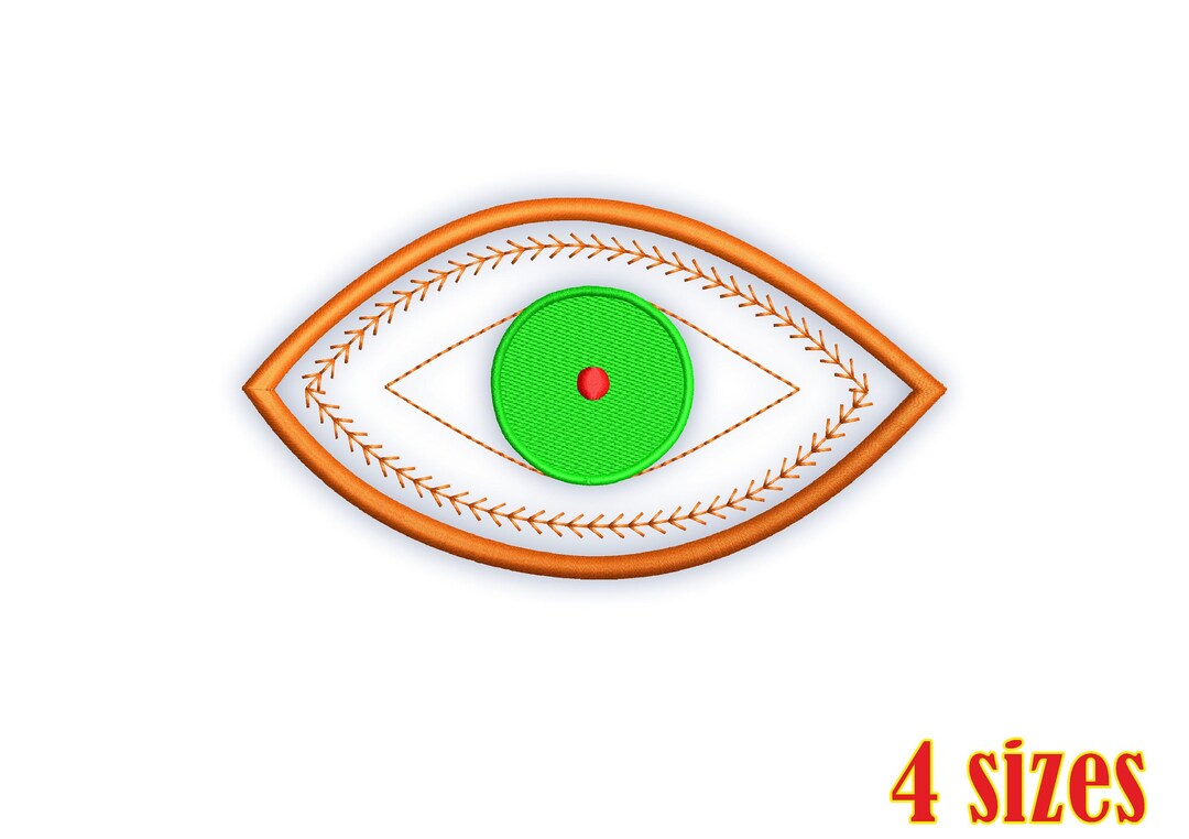Evil Eye Set of 4 Sizes Embroidery Digital File / Embroidery Digital ...