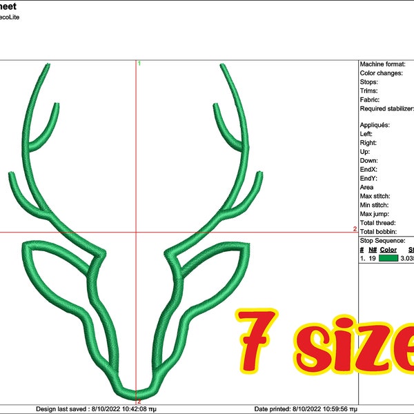 Deer Embroidery - Etsy