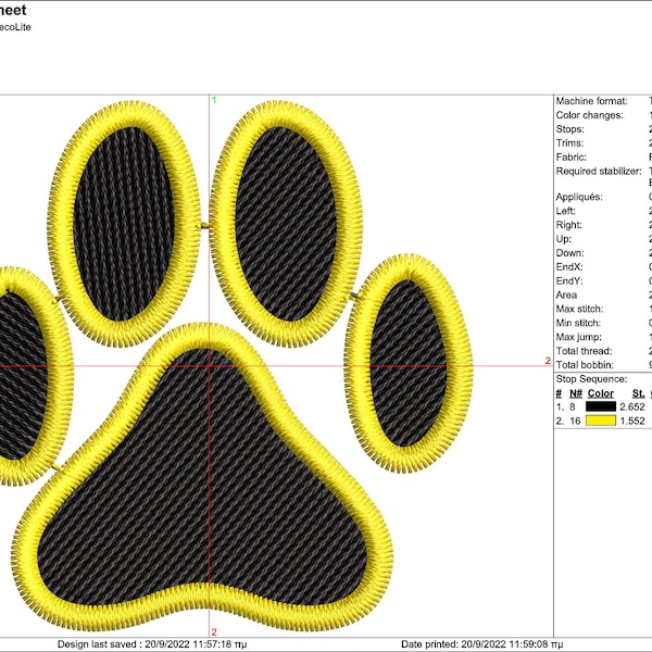 Cat Paw Embroidery Designs - Etsy