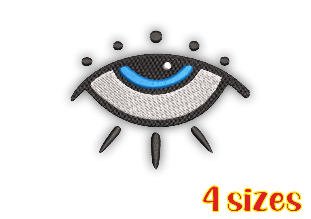 Evil Eye Set of 4 Sizes / Nazar Eye / Embroidery Digital File / Machine ...