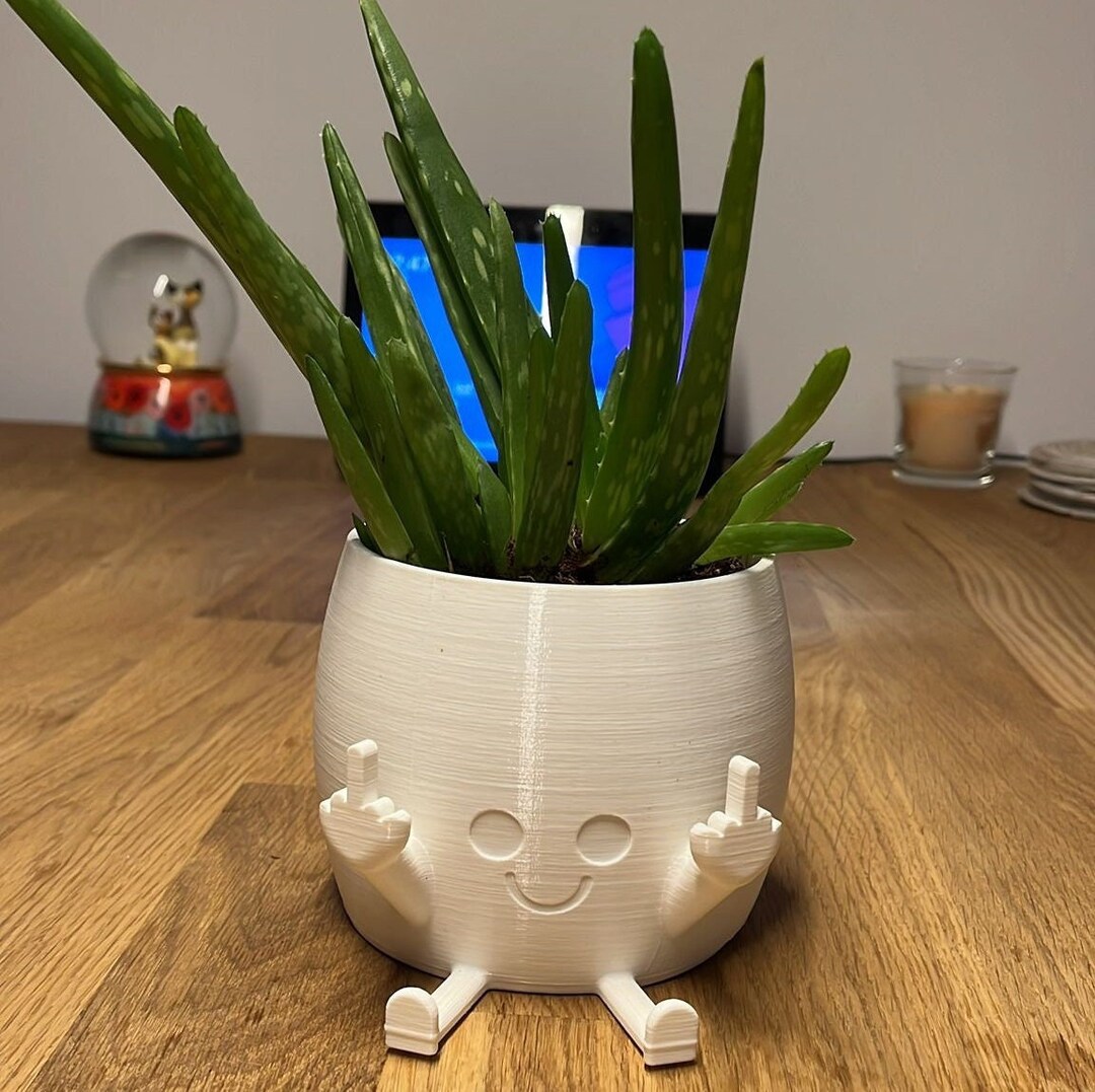 Middle Finger Happy Pot - Etsy