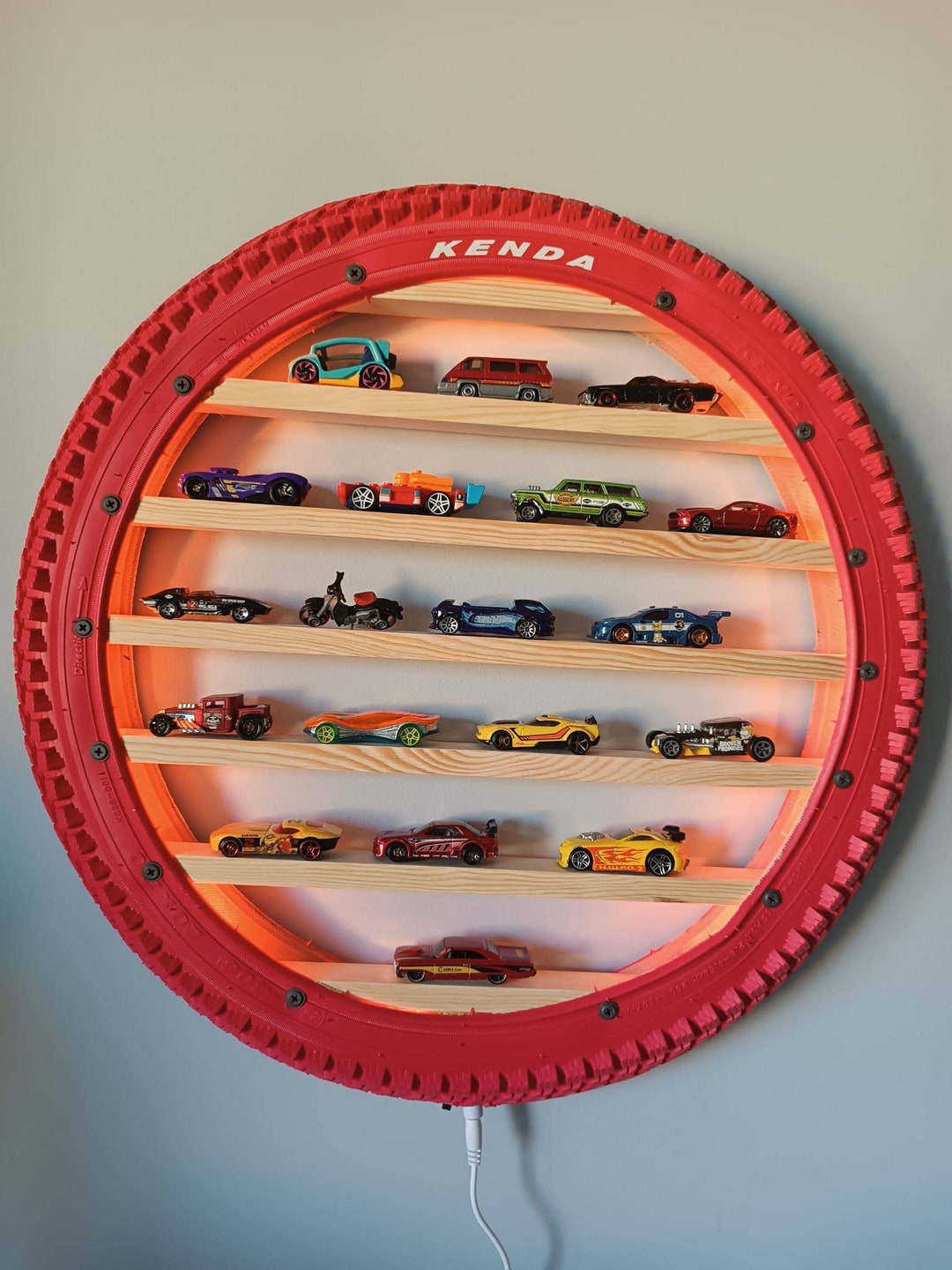 Red Shelf for Hot Wheels / Matchbox Cars - Etsy