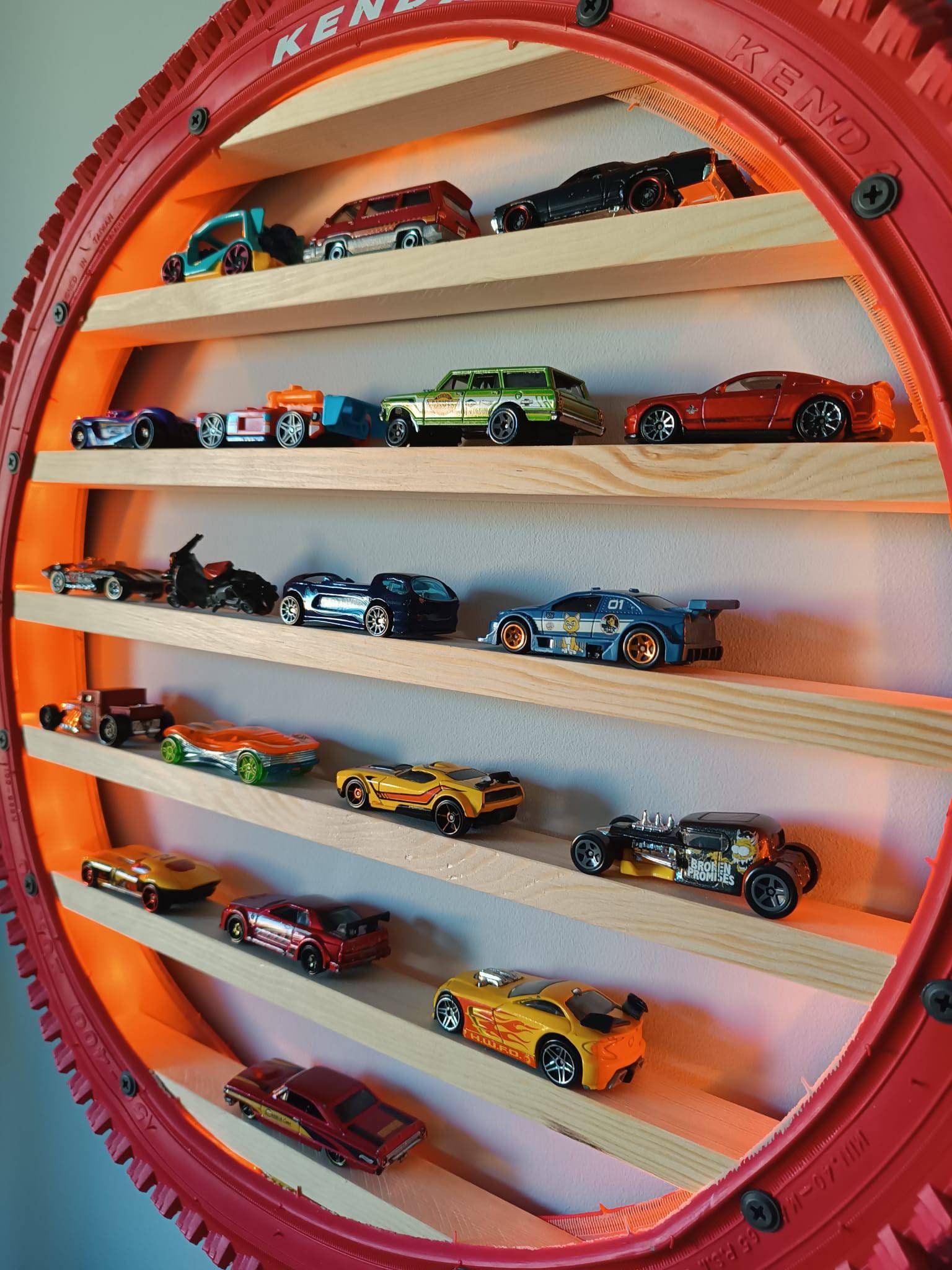 Red Shelf for Hot Wheels / Matchbox Cars - Etsy