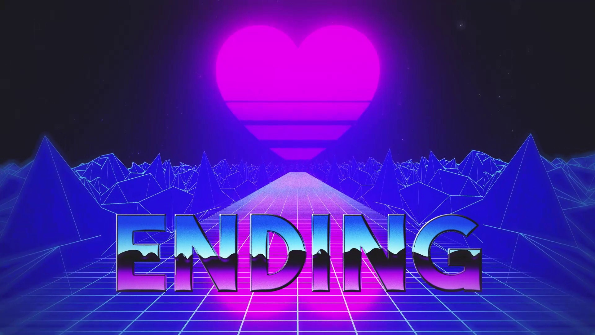 Twitch Animated Overlay Retro Cyberpunk Style, Neon Love Animated ...