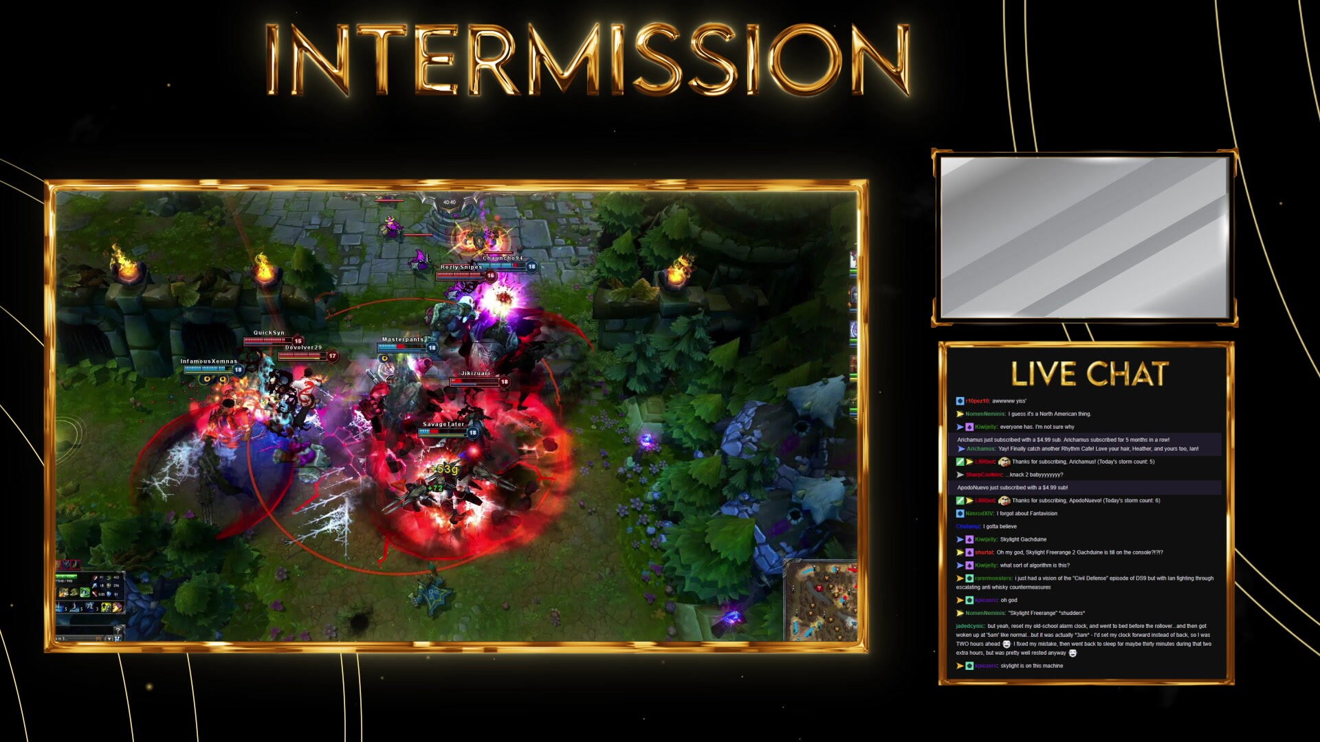 Gold and Black Animated Stream Overlays, Clean Aesthetic Luxury Theme ...