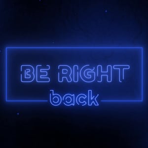 Neon Blue Animated Overlays, Animated Twitch Pack, Simple Stream ...