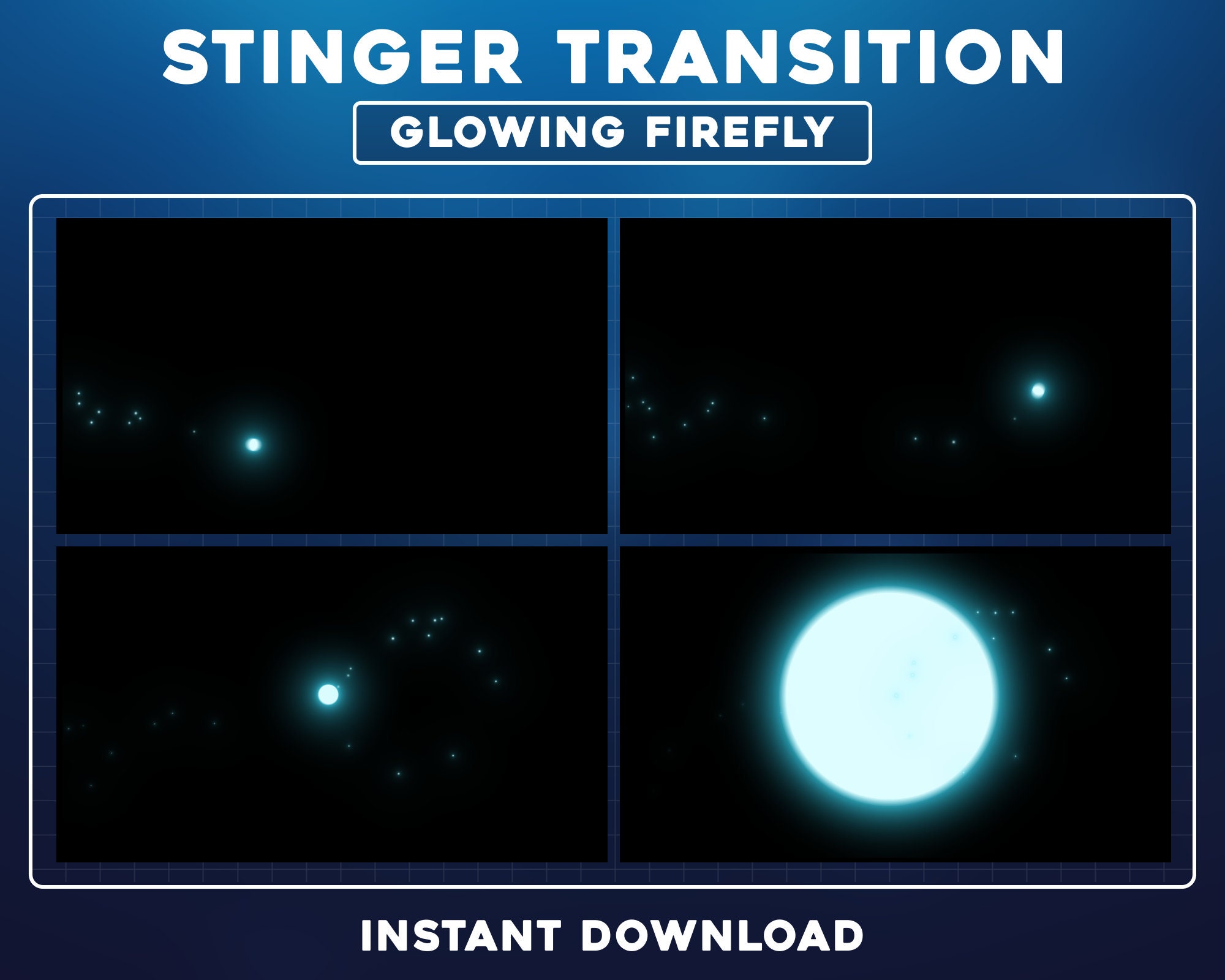 Twitch Stinger Transition, Glowing Firefly Transition, Animated Stream ...