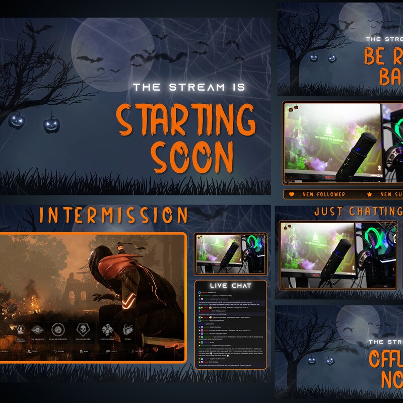 Halloween Twitch Overlay - Etsy