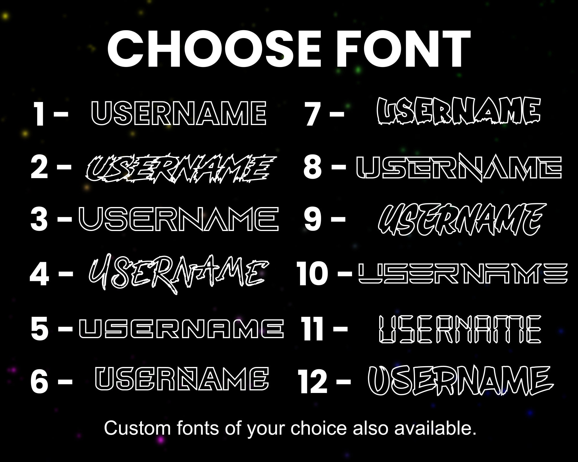 Custom Animated Twitch Name Overlay Streamlabs, Twitch, OBS, TIK TOK ...