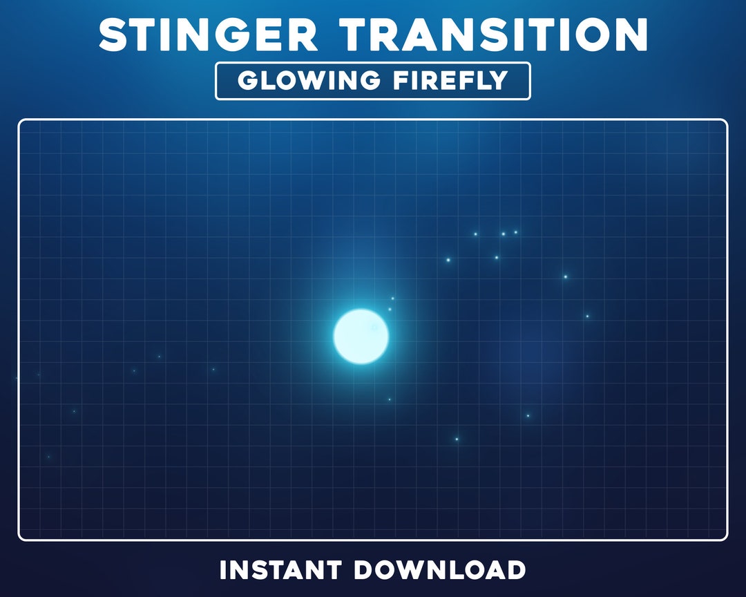 Twitch Stinger Transition, Glowing Firefly Transition, Animated Stream ...