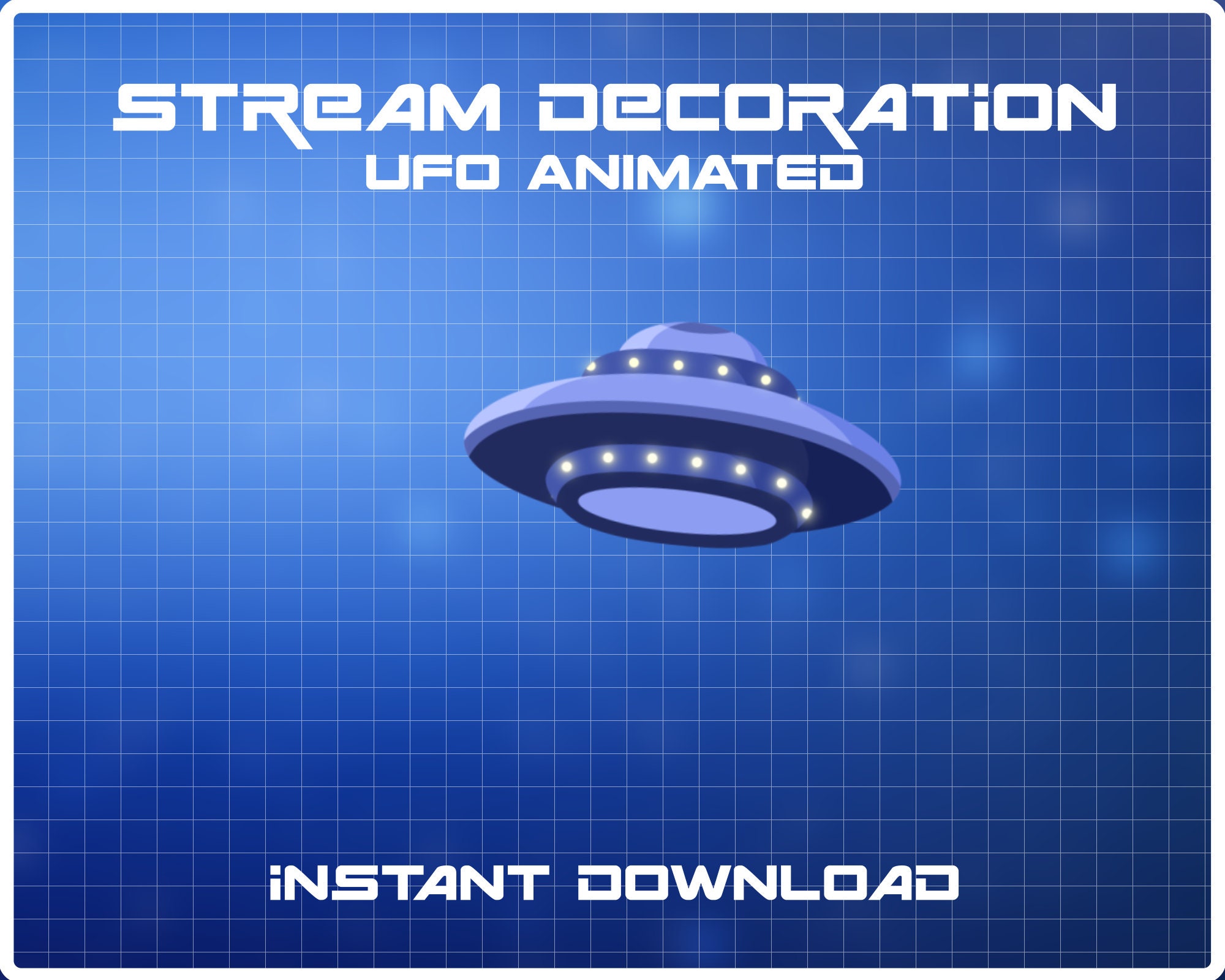 Stream Decoration Animated UFO, UFO Animated Stream Alert, UFO Twitch ...
