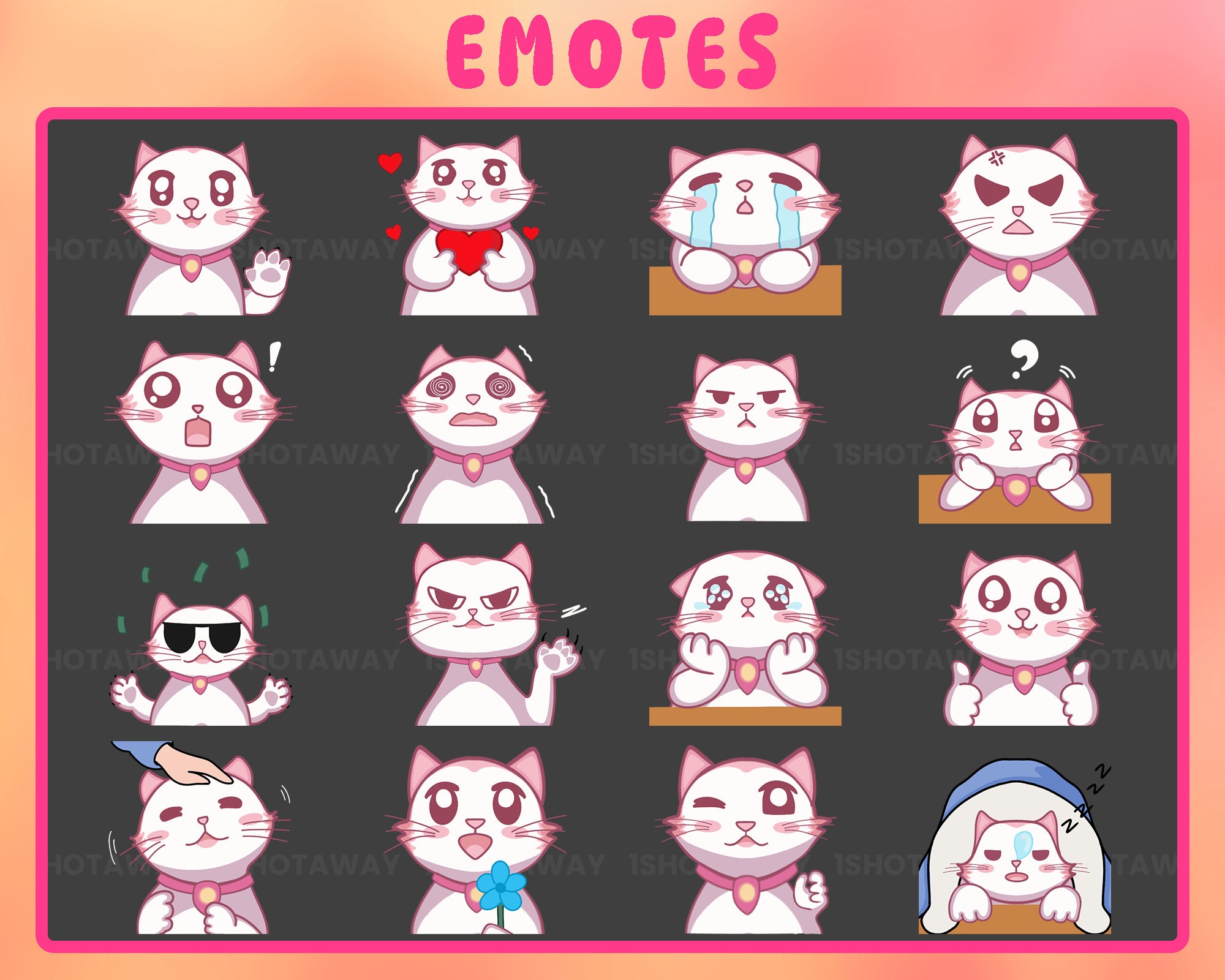 Twitch Cat Emotes, Hello Kitty Twitch Emotes, Twitch Emotes Girl, Cats ...