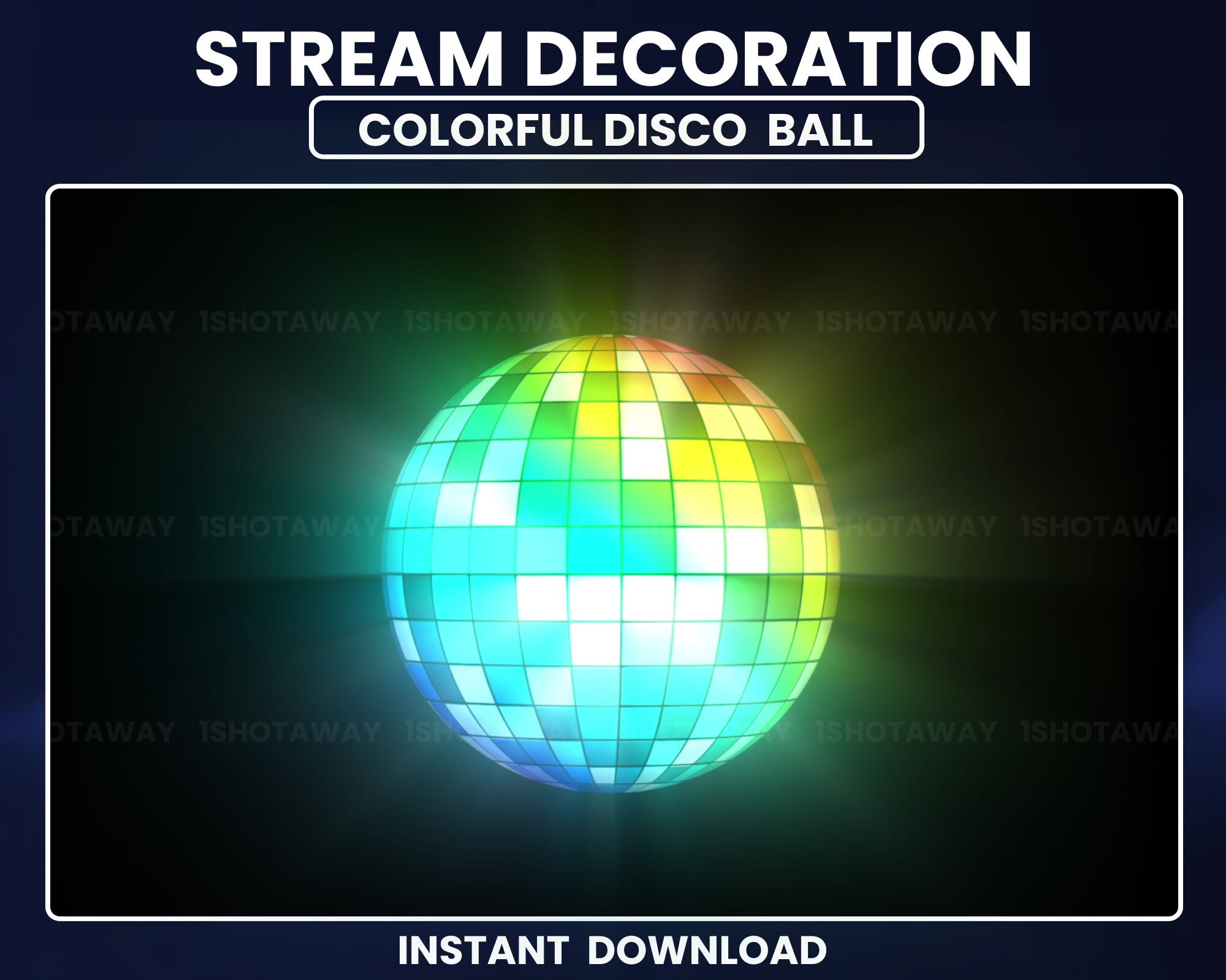 Animated Disco Ball Stream Decoration Dance Party Events - Etsy