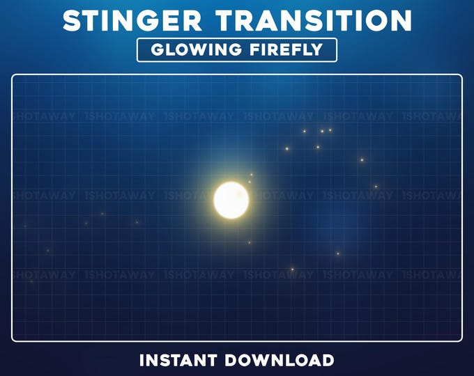 Twitch Stinger Transition, Glowing Firefly Transition, Animated Stream ...