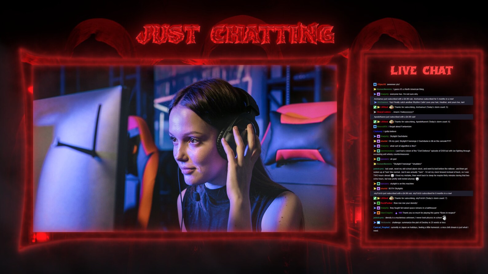 Twitch Devil Overlay Animated, Ghost Twitch Overlay, Twitch Horror ...