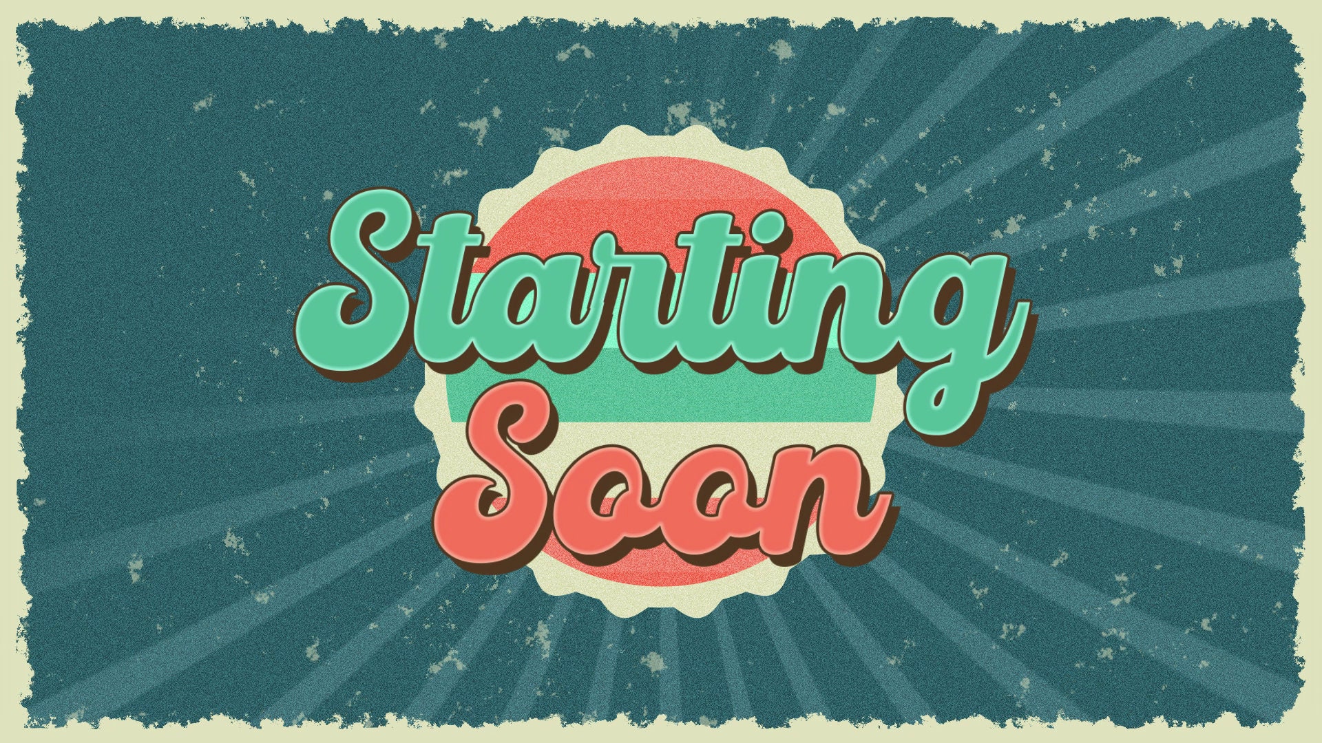 Retro Vintage Animated Stream Overlay, Retro Twitch Overlay ...